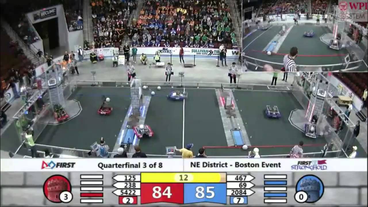 FRC 2016 Stronghold - NE Boston Quarter Final 3 Match 1 - YouTube