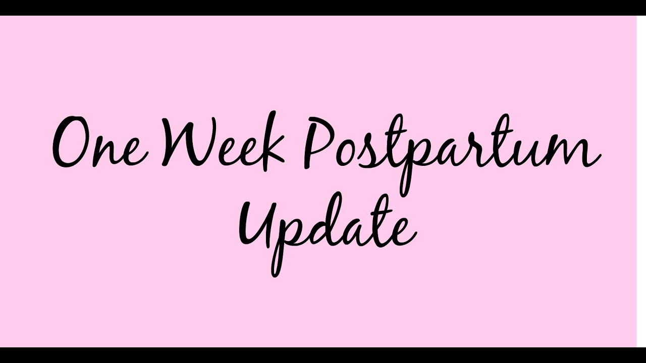 One Week Postpartum Update || VBAC Baby #3 - YouTube