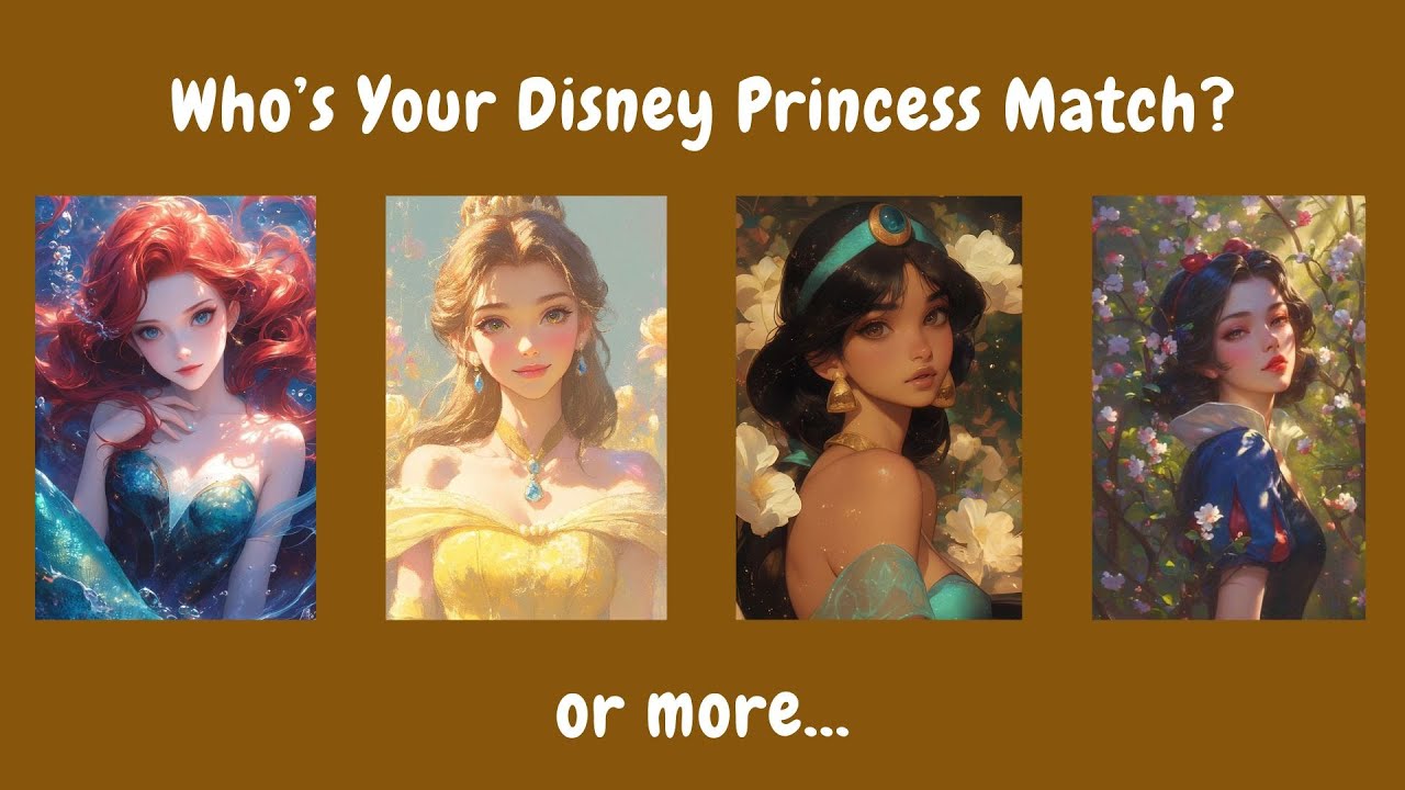 Who’s Your Disney Princess Match? | Personality Quiz | Fun Test - YouTube