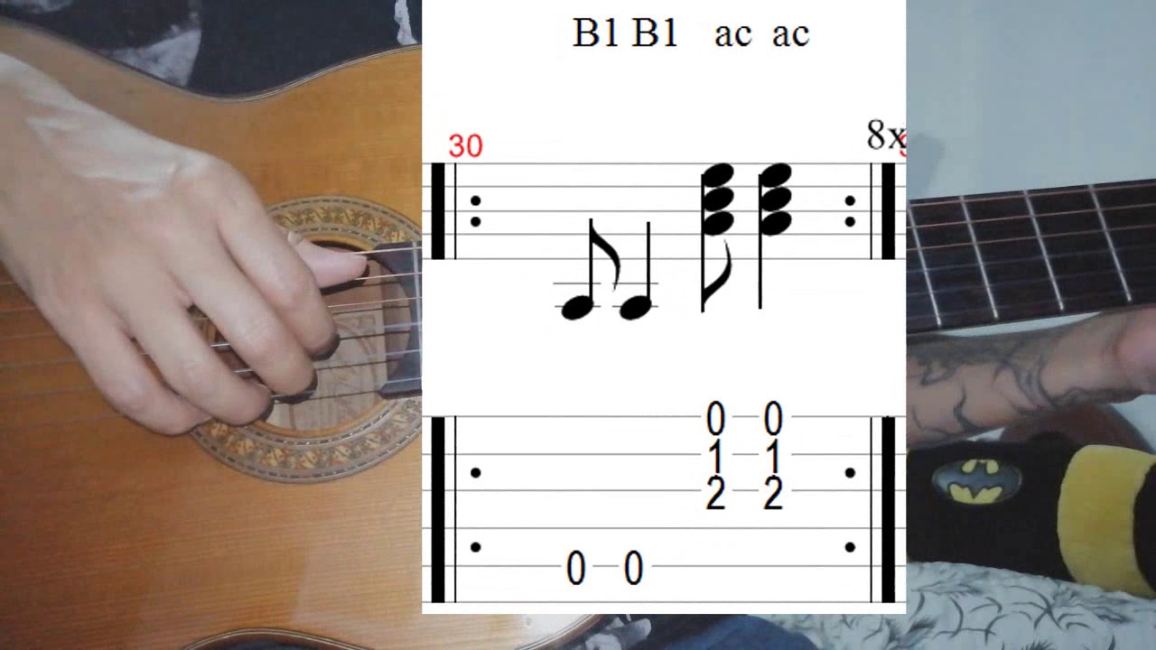 Guitarra - ritmo pasillo - como tocar - tutorial + pdf + partitura ...