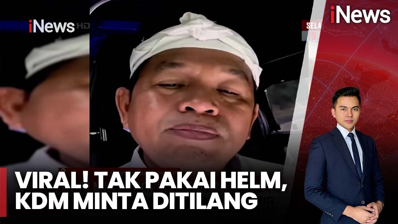 Viral Dedi Mulyadi Nebeng Motor Patwal Tak Pakai Helm, Minta Ditilang ...