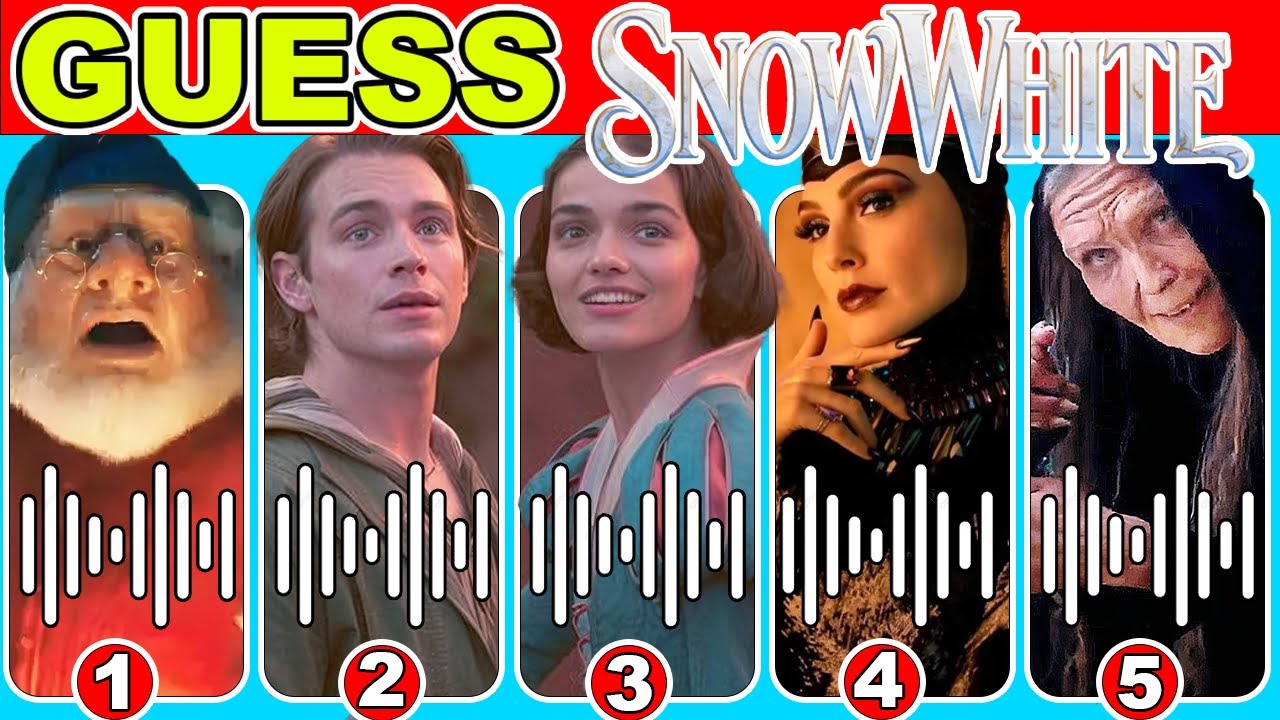 Guess The Snow White 2025 Characters by Voice🎤🎶 Disney Song Quiz ...