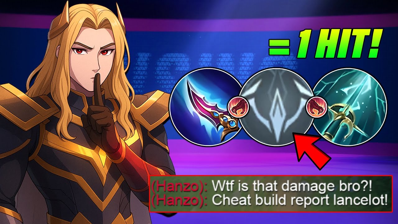 MANIAC!! THIS LANCELOT ONE SHOT BUILD IS STILL BROKEN IN SOLO MLBB ...