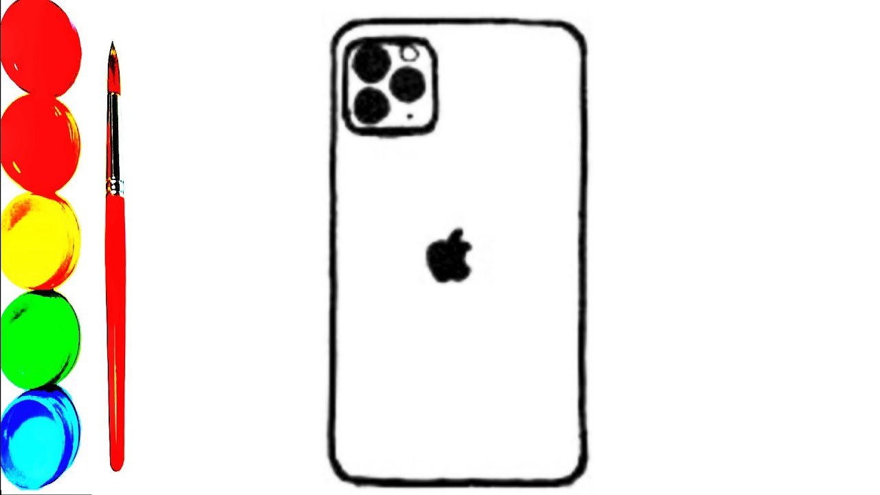 how to draw a apple 🍏 iPhone | beautiful pink iPhone | art for kids hub ...