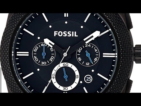 Machine Chronograph Black Silicone Watch - Fossil |FS4487|The Fossil ...