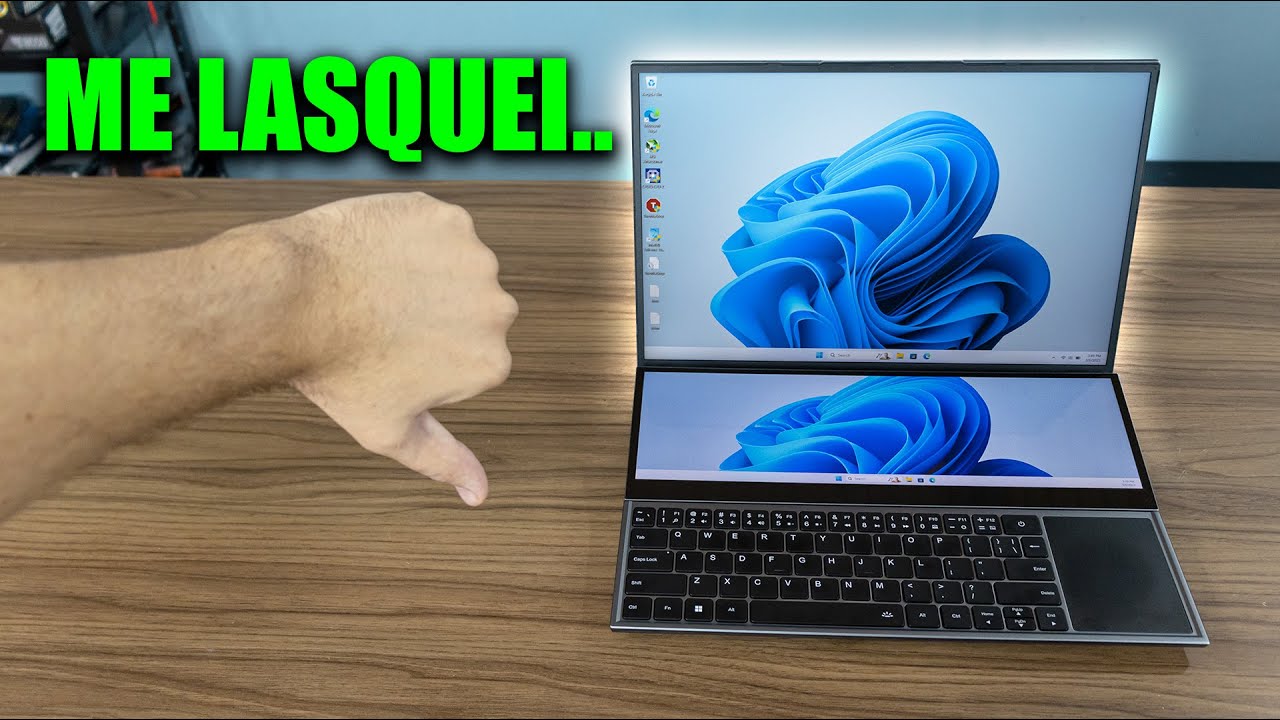 DESCOBRI UM PROBLEMA NO NOTEBOOK DE 2 TELAS DO ALIEXPRESS - YouTube