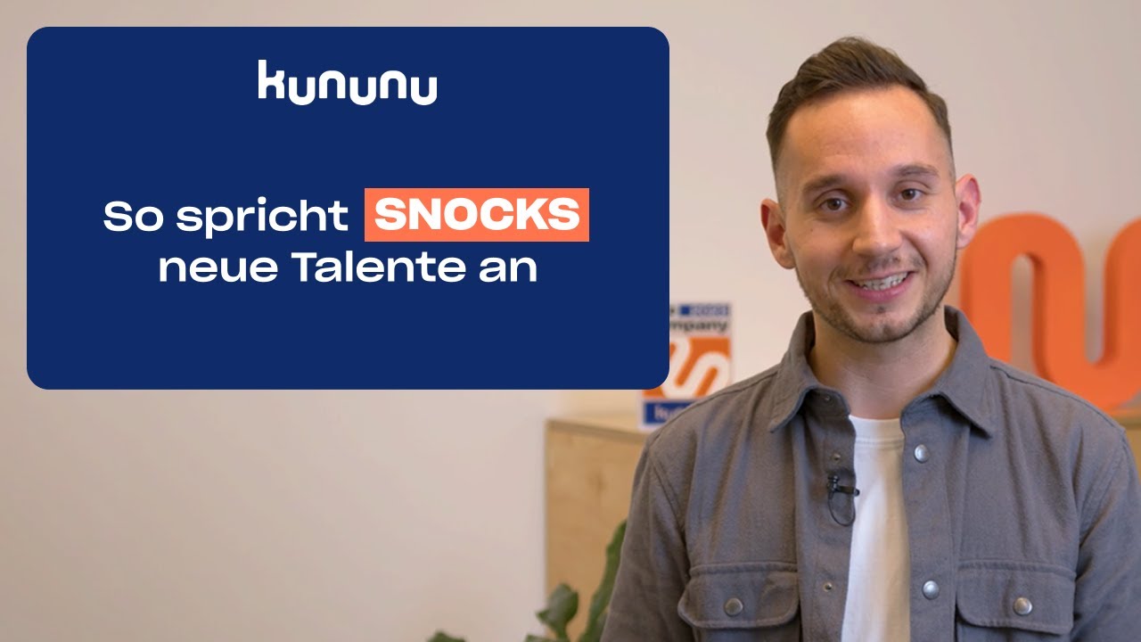 So spricht SNOCKS neue Talente an: Interview mit Tim Bartel - YouTube