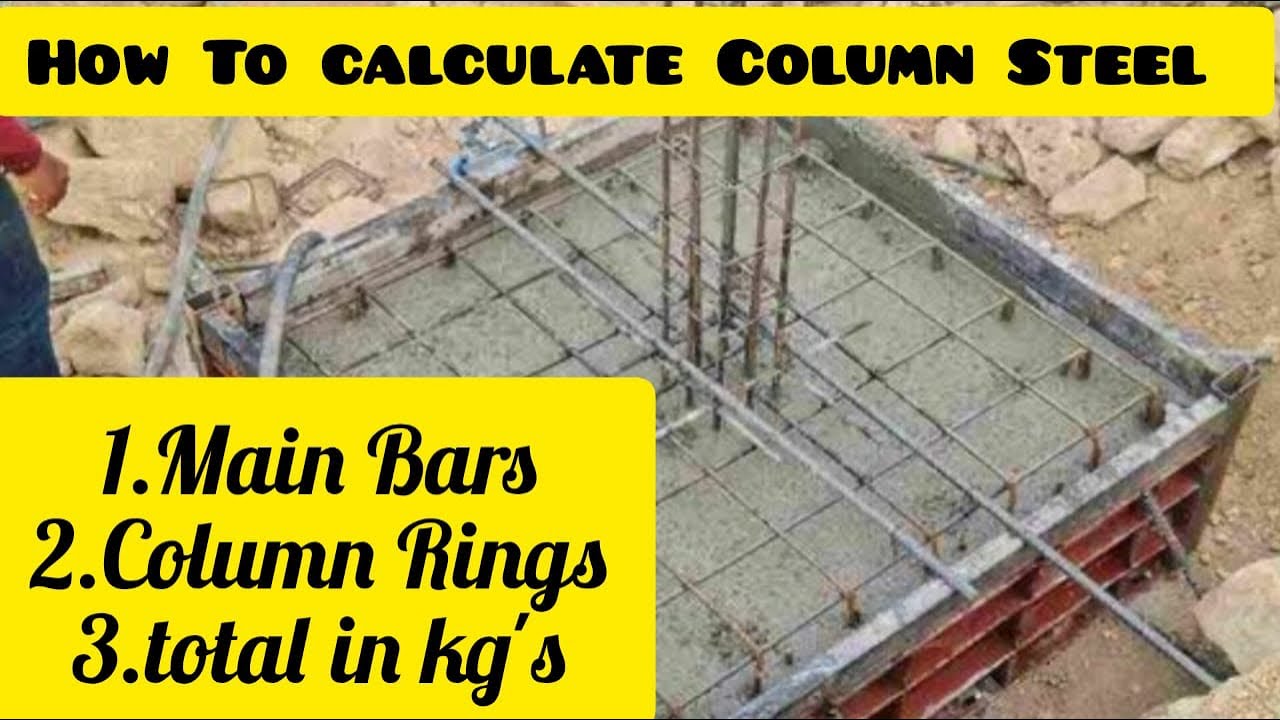 How to calculate Column steel Quantity With Rings|@Constructionwithakku ...