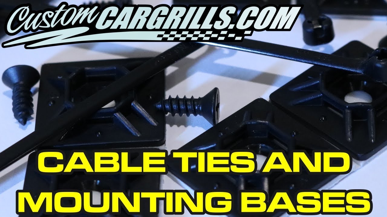 Cable Ties and Mounting Bases Mesh Install by customcargrills.com - YouTube