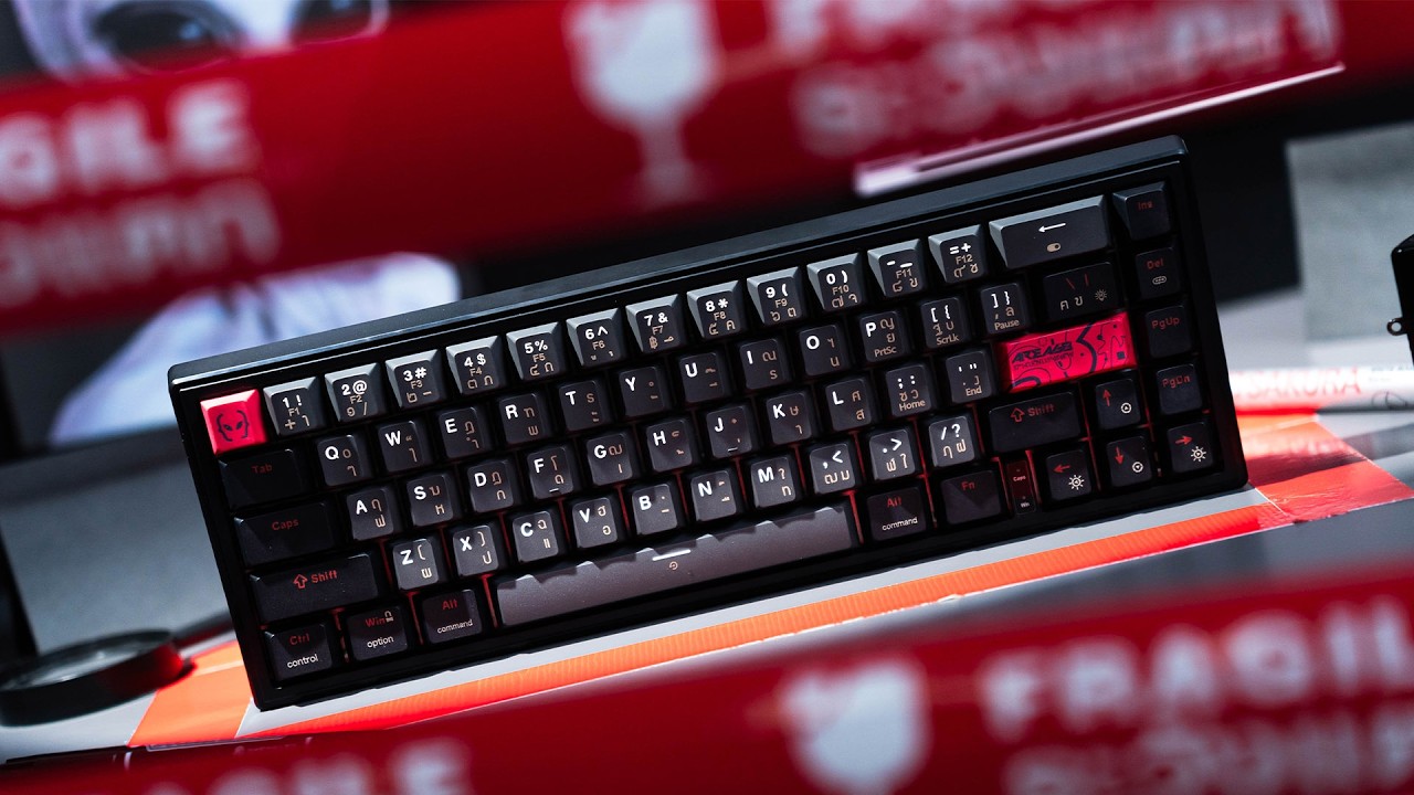 รีวิว Saru Area68 KX-68 HE เอาดีๆ คีย์บอร์ด HE แบรนด์ไทยแค่ 1XXX?! ทำ ...