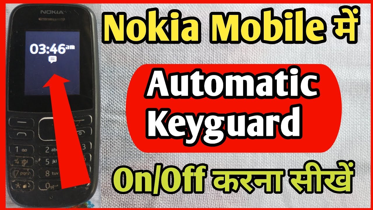 How to Set Automatic Keyguard in Nokia 105 | Nokia Mobile Screen Lock ...