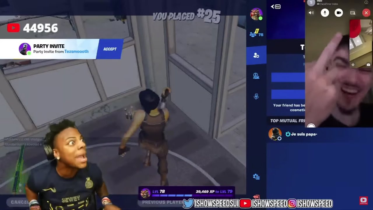 IShowSpeed's CRAZY Reaction to Getting Stream Sniped by Slipz! - YouTube