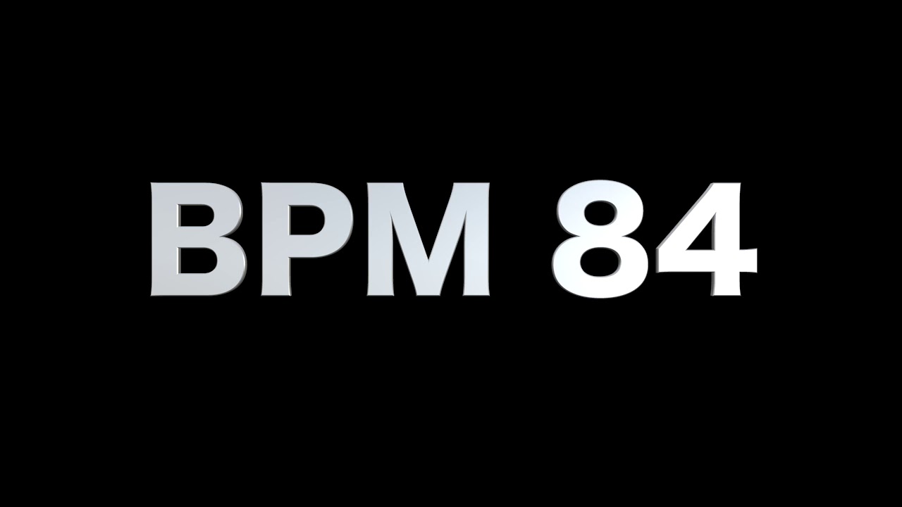 BPM 84 Metronome Click Track - YouTube
