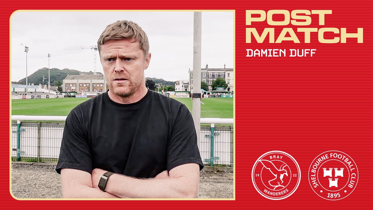 Post Match: Damien Duff | Bray Wanderers 0-1 Shels - YouTube