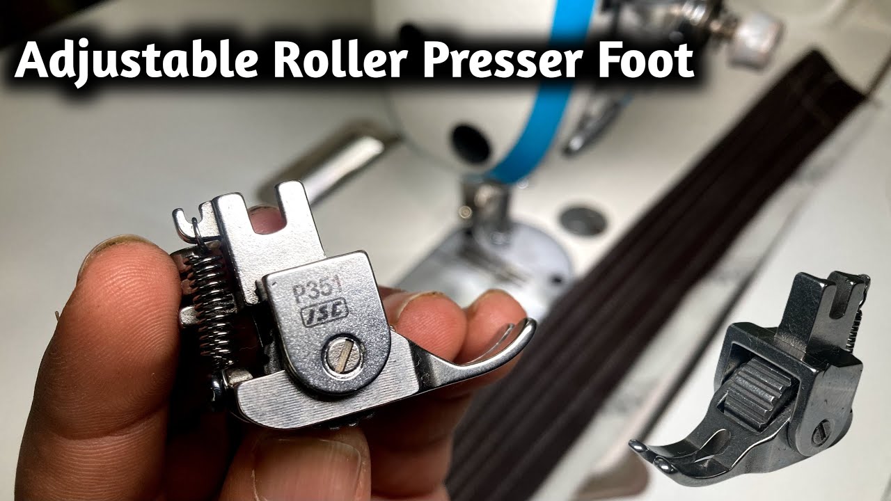 Adjustable Roller Presser Foot Sewing Machine Foot for Leather Thick ...