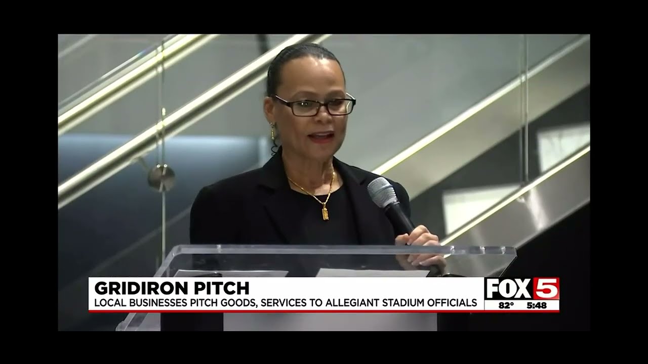 Channel 5 news coverage, Gridiron Pitch for allegiant stadium Super ...