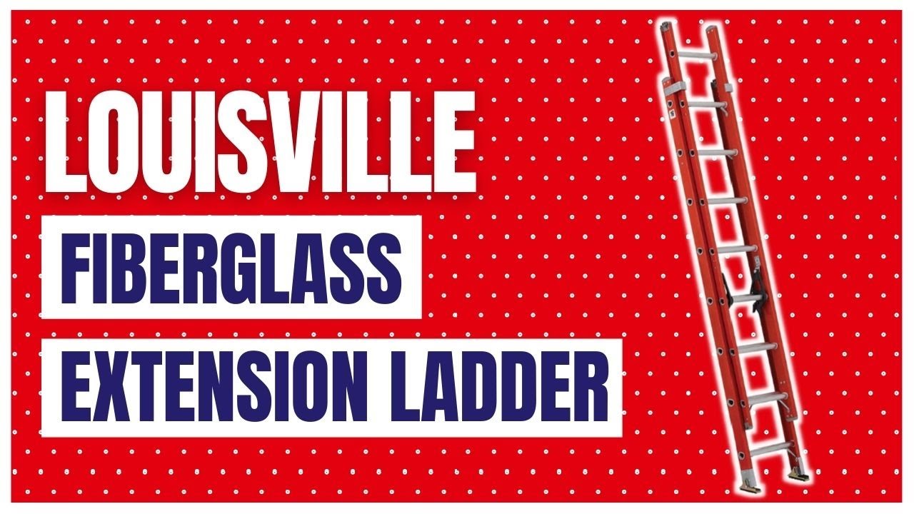 Louisville Ladder FE3216 Fiberglass Extension Ladder 300-Pound Capacity ...