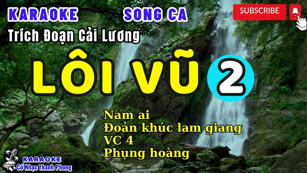 Karaoke Trích Đoạn LÔI VŨ 2 | Song Ca - YouTube