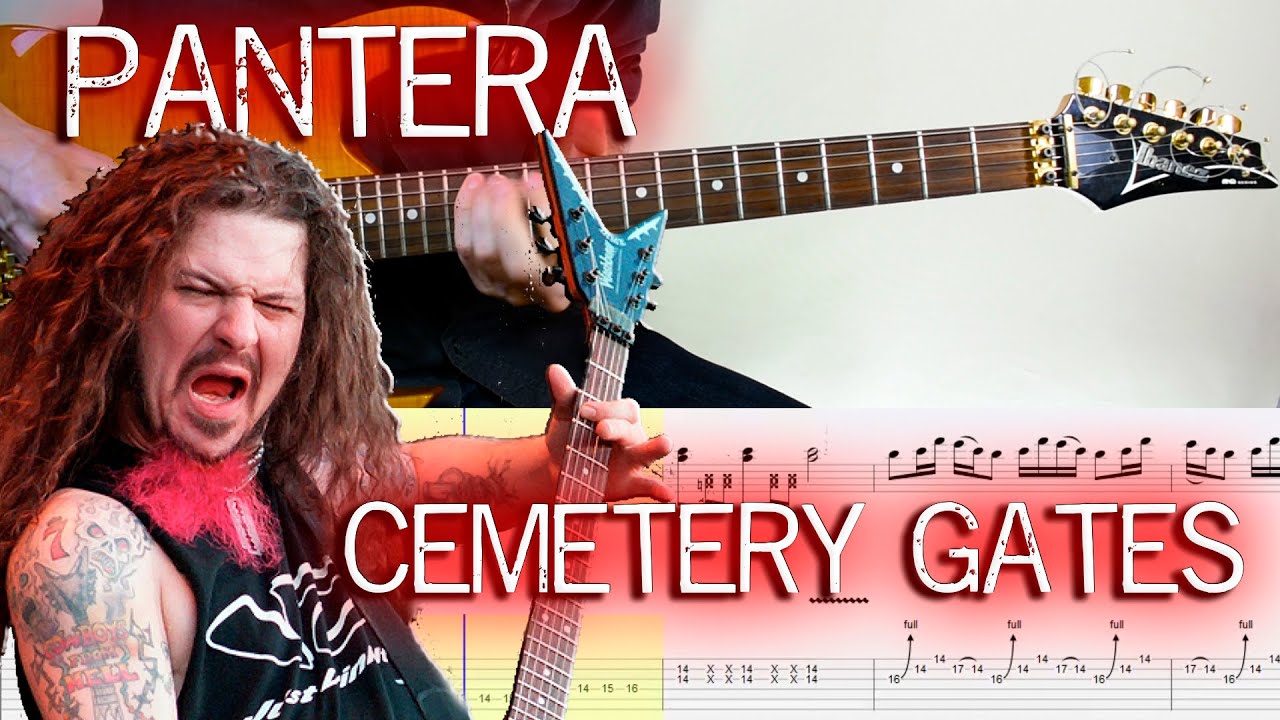 Pantera - Cementery Gates (Guitar Lesson With TAB & Score)🎸 - YouTube