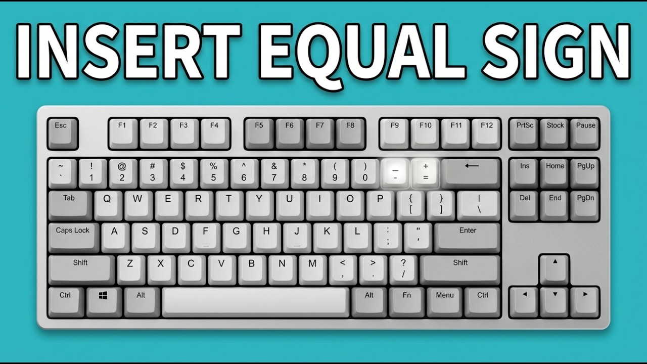 How to write equal to symbol in Word - YouTube