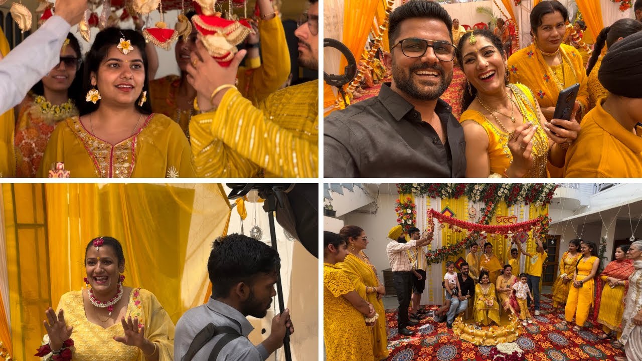 Bhanji ki shadi ki haldi ceremony 👌 - YouTube