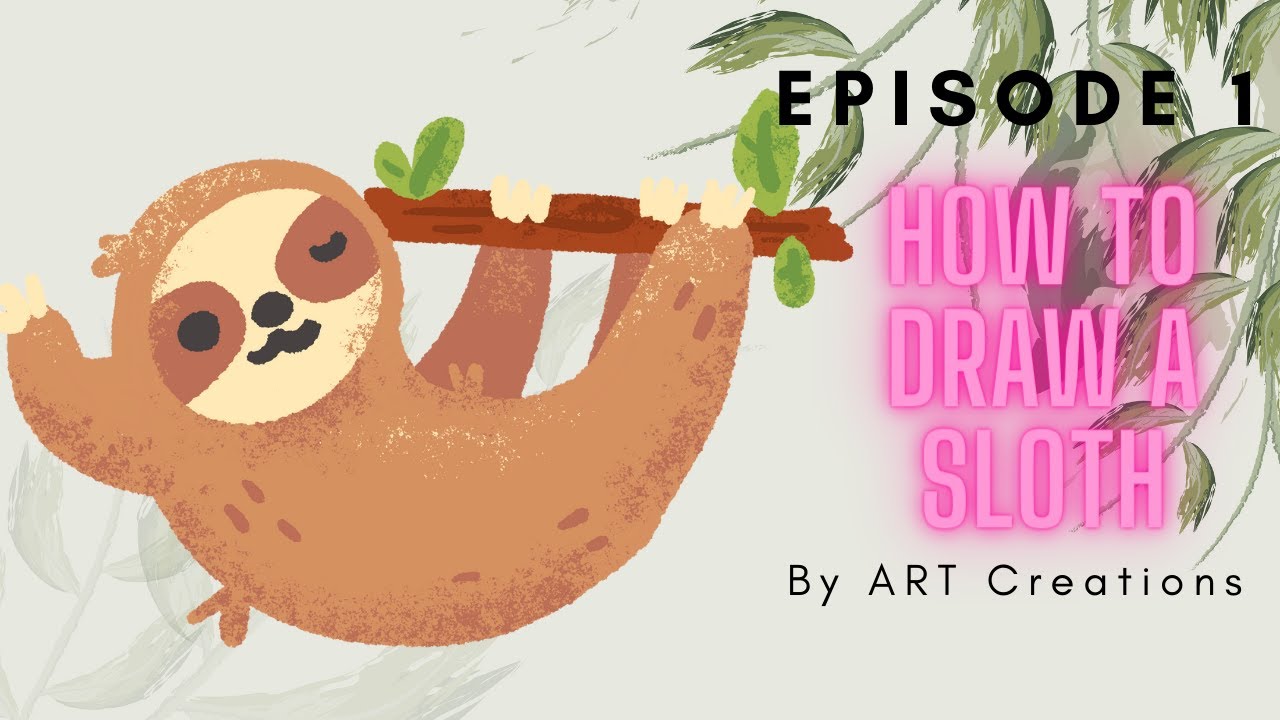 How to draw a sloth! - YouTube