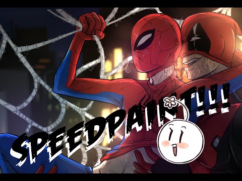SPEEDPAINT  //  Deadpool x Spiderman...!! [YAOI]