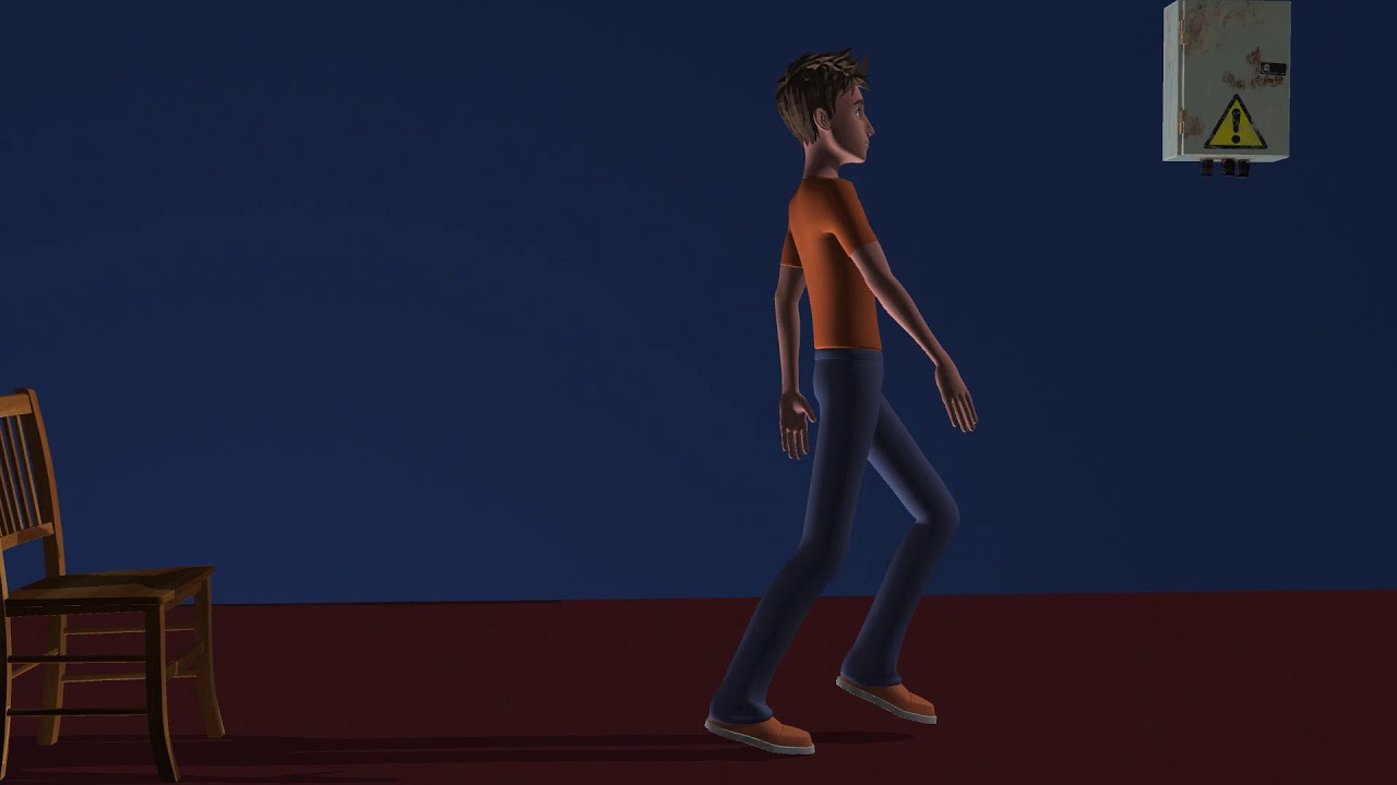 Stand up and walk animation - YouTube