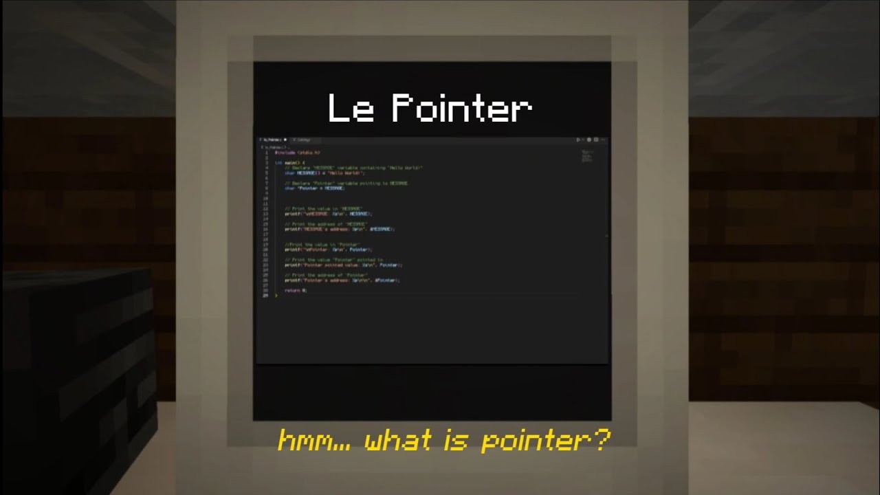 POINTER IN 2 MINUTES!!! (Analogy with Minecraft) - YouTube