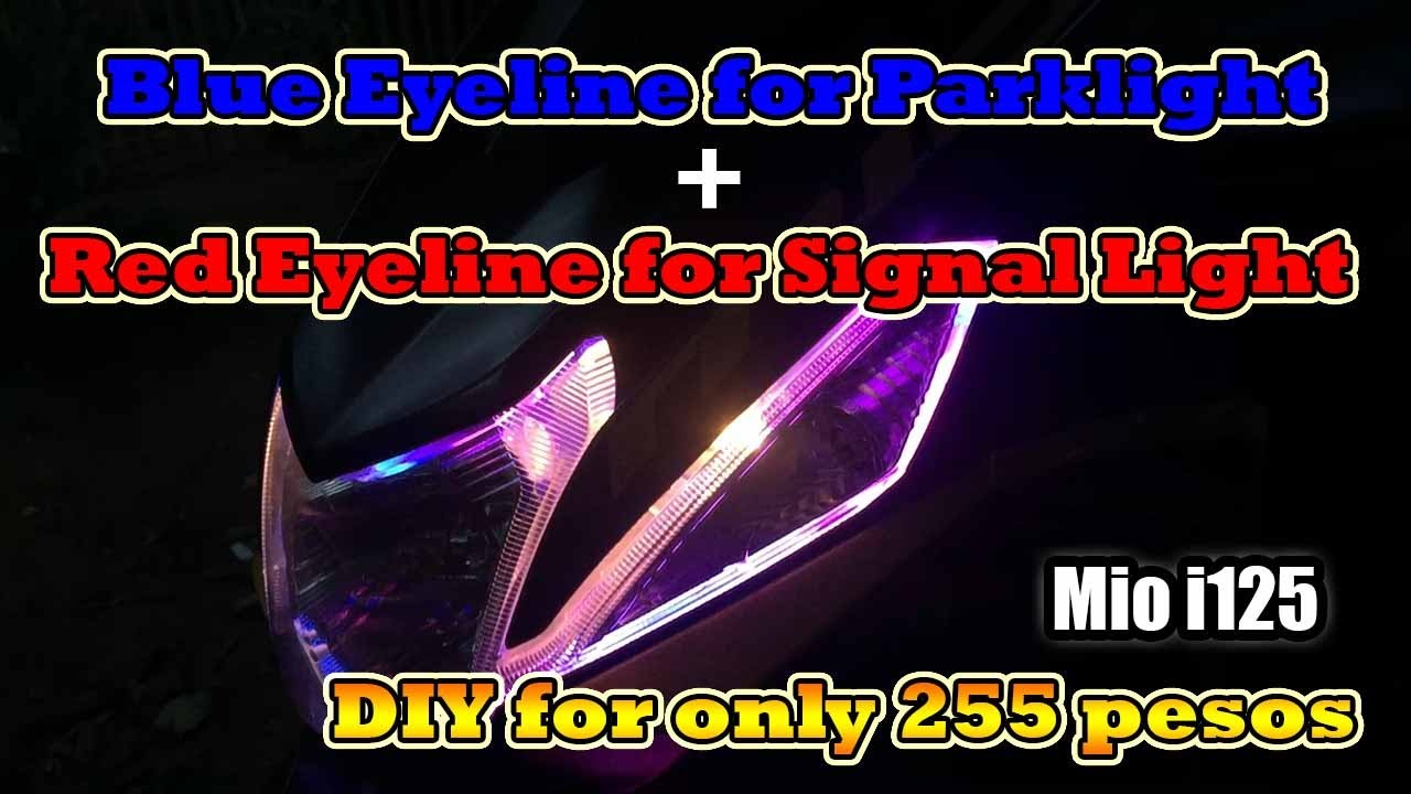 Led Strip Signal Light (Mio i125) lights modification - YouTube