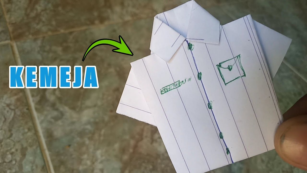 Ternyata Cuma Ini, Cara Membuat Baju Dari Kertas - YouTube