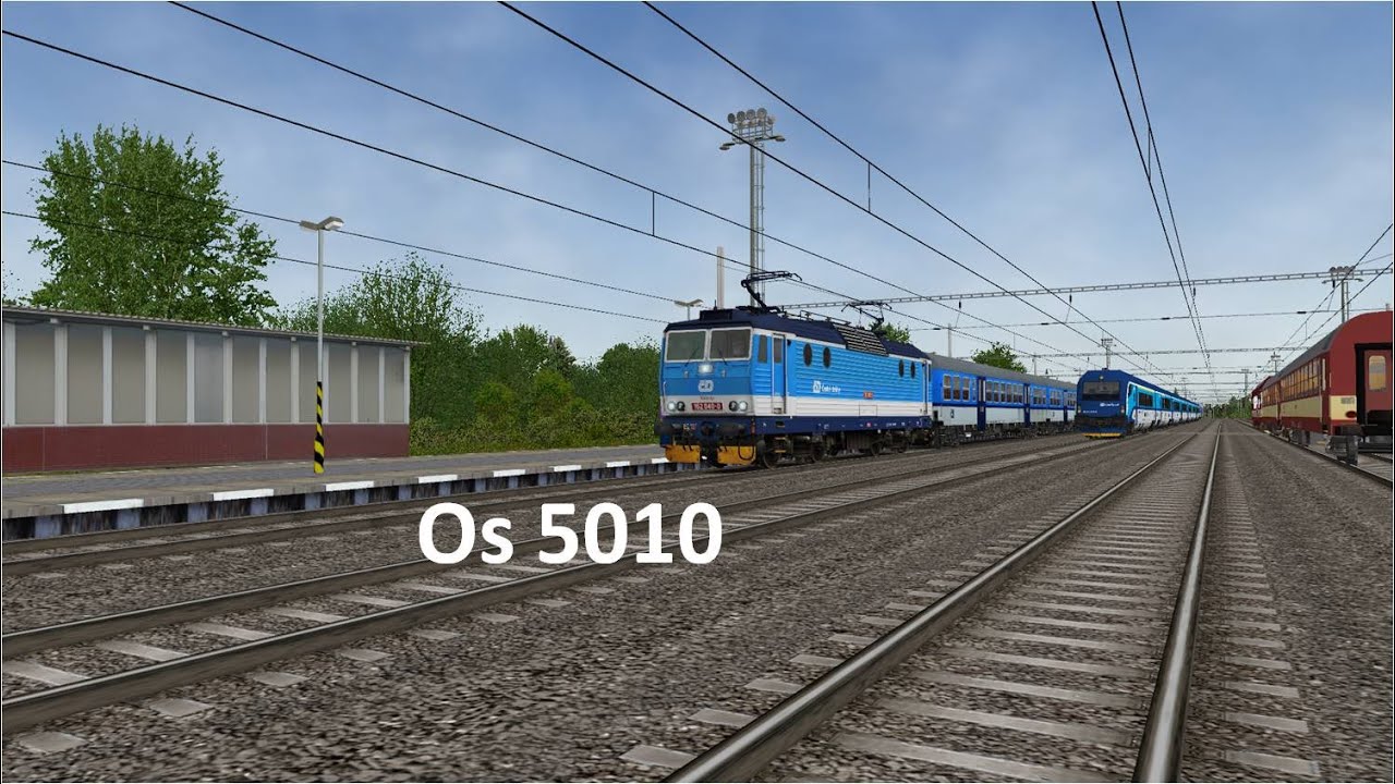 Open Rails EP 26 CZ ČD 162040-0 Česká Třebová - Kolín - YouTube