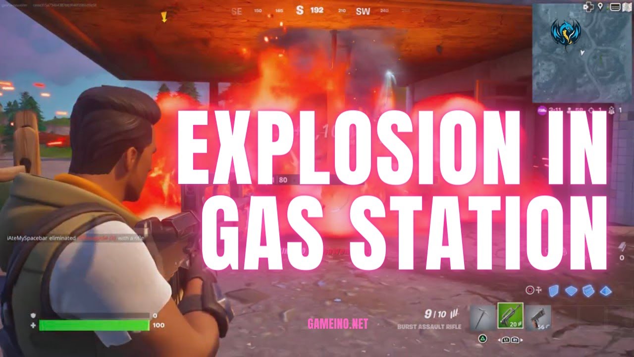 Fortnite: explosion in gas station - YouTube