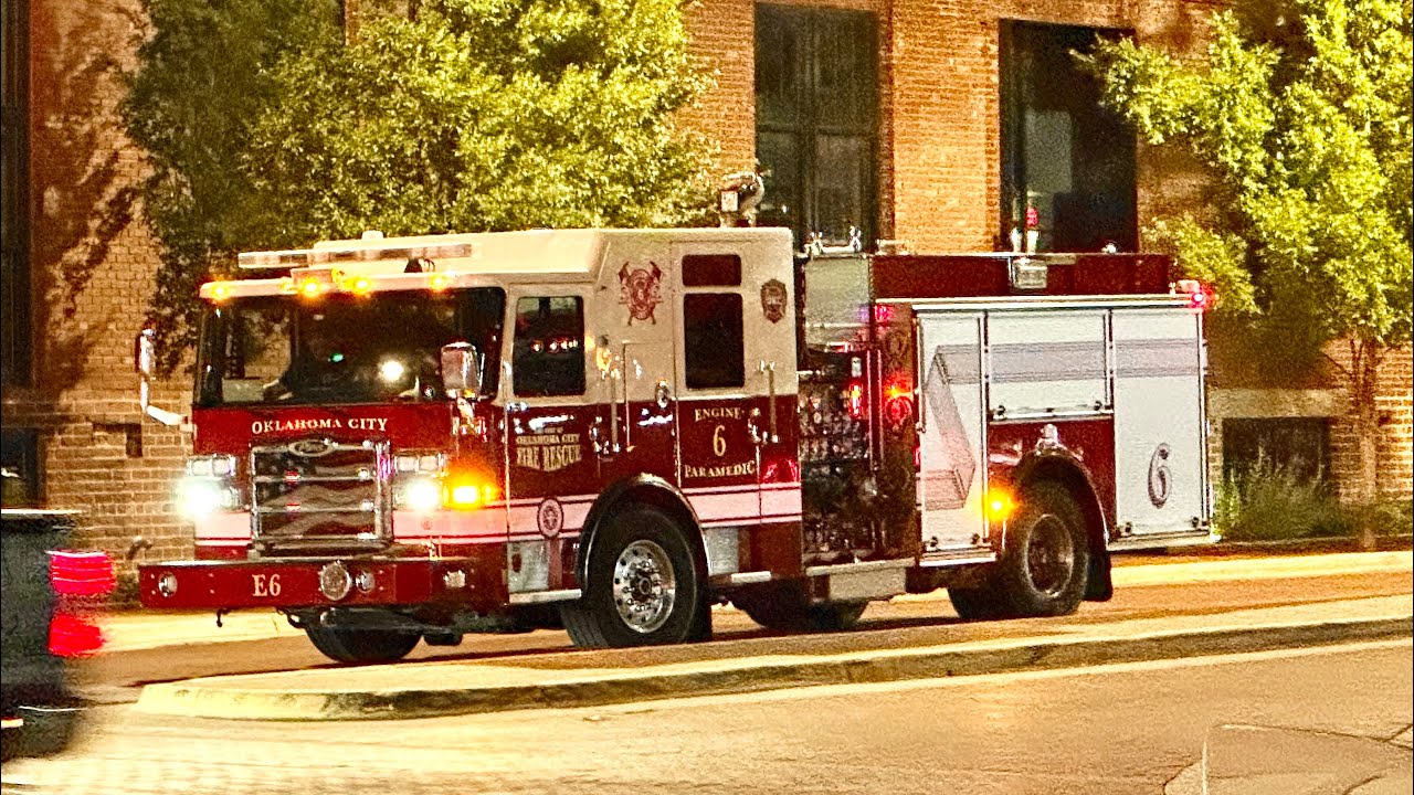 [OKLAHOMAFD] Engine 6 and Rescue 6 responding to an unknown call. 🚒🔥🚨 ...
