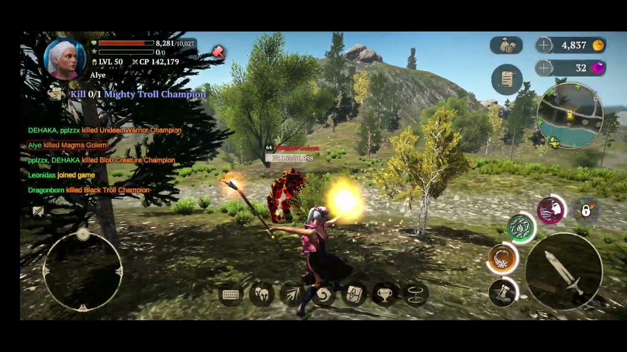 Evil lands map full of Fallen Guards and Magma Golems+few MARBLE drops ...