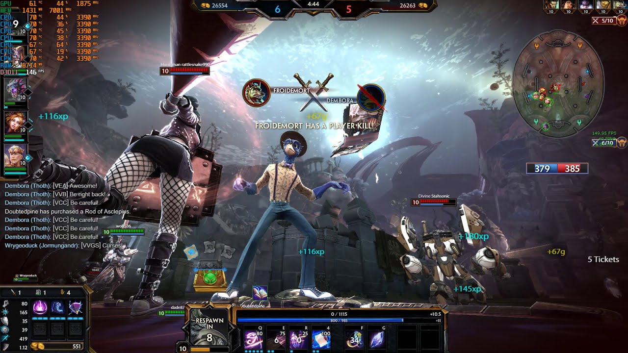 Smite arena gameplay (Thoth) - YouTube