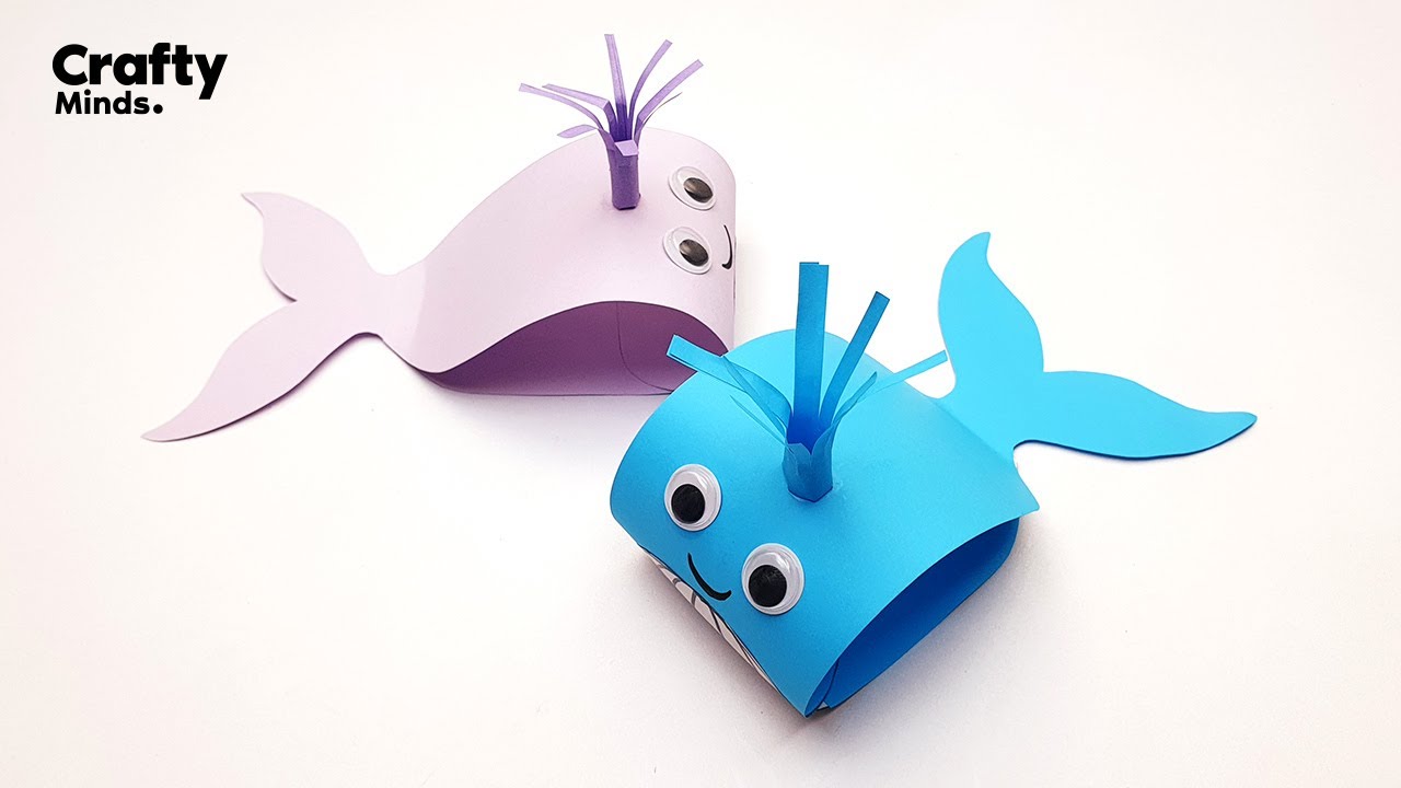 How to make a Paper Whale | Easy Origami Whale | Crafty Minds - YouTube