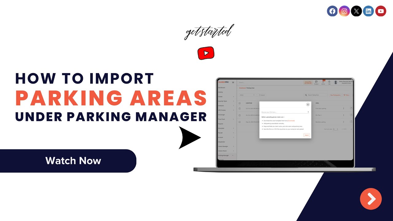 How To Import Parking Areas Under Parking Manager? -GuardsPro Support Center Video - YouTube