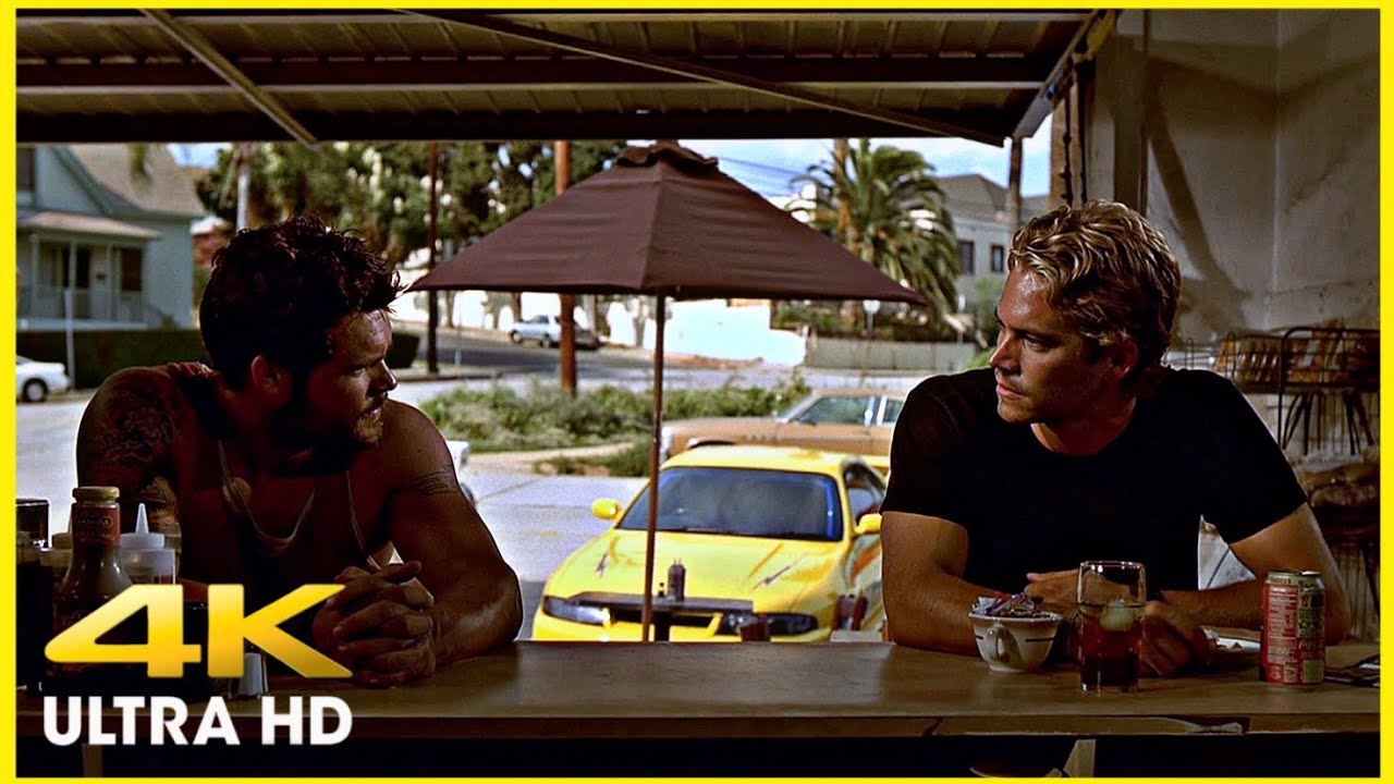 The Fast And The Furious (2001) - Brian VS Vince Scene [Open Matte 4K ...