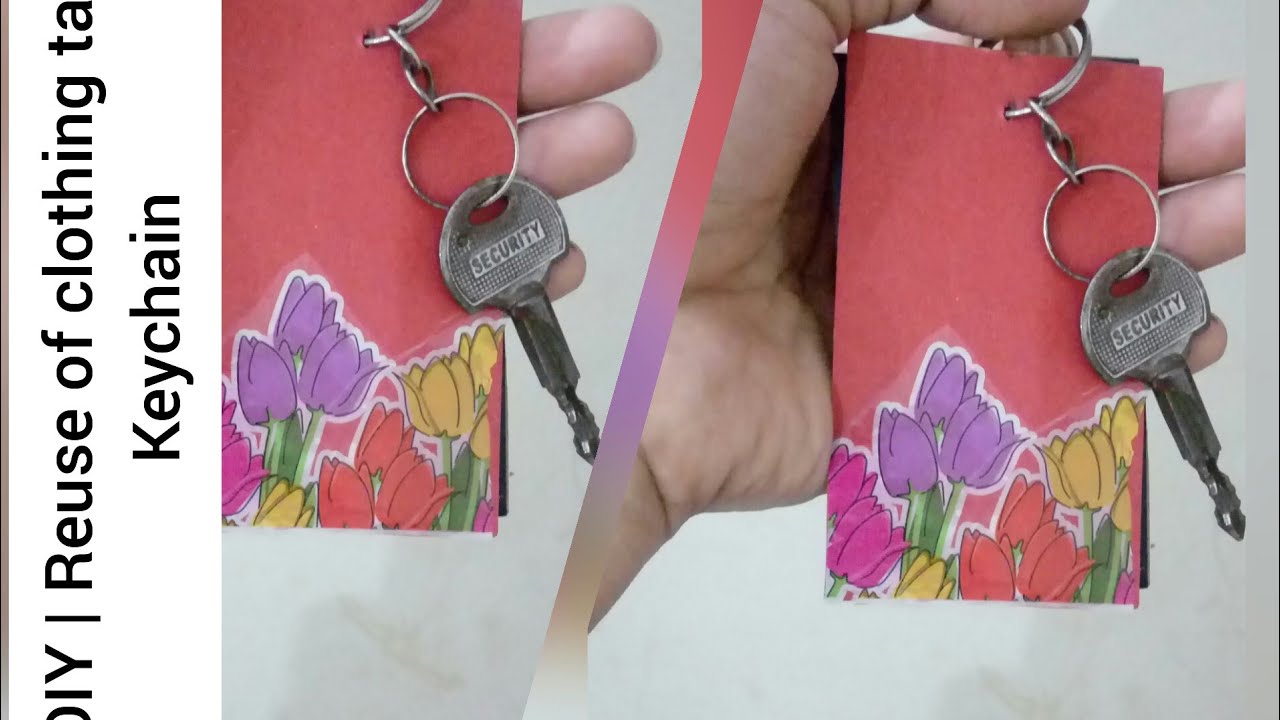 DIY | Reuse of tags | Key chain | Kitchen's Stroke & Craft - YouTube