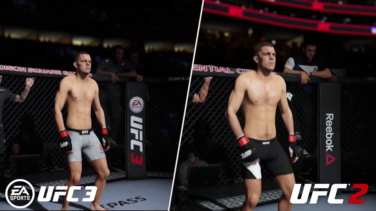 UFC 2 vs UFC 3 | Graphics Comparison | Side by Side - YouTube