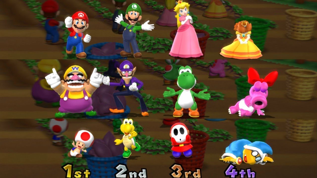 Mario Party 9 - All Character Win/Lose Animations - YouTube