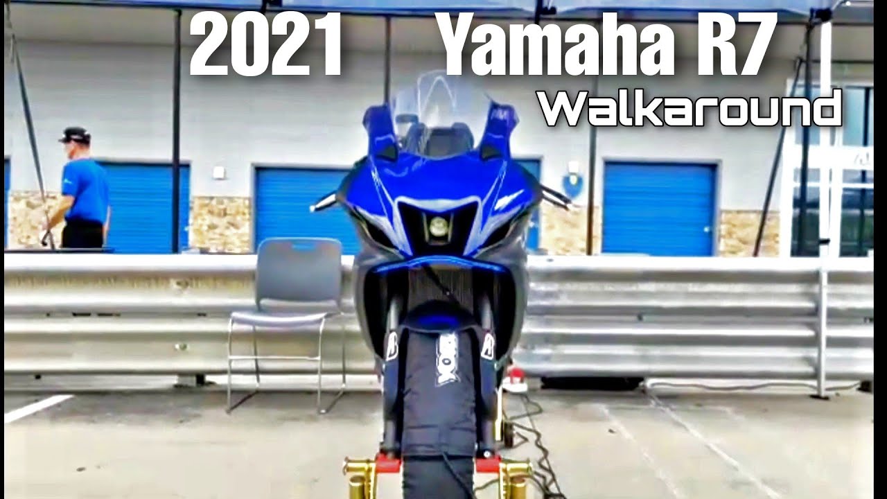 2021 Yamaha R7 walk around || Speedometer features || Exhaust Note ...