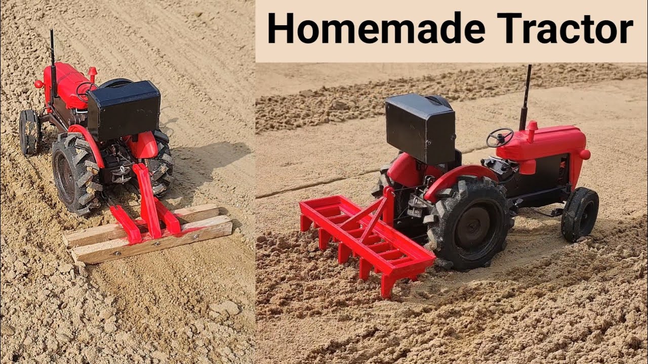 Farming with DIY RC Tractor. Homemade RC tractor se kheti. - YouTube