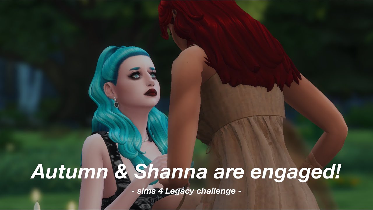Autumn & Shanna are getting married! || Sims 4 Legacy challenge EP83 ...