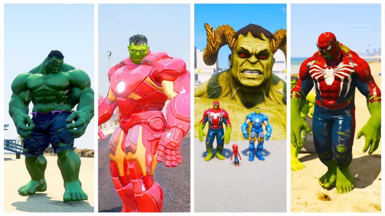 SUPERHERO MEGA BATTLE #213 MARVEL AND DC HULK VS HULKBASTER VS MEGA ...