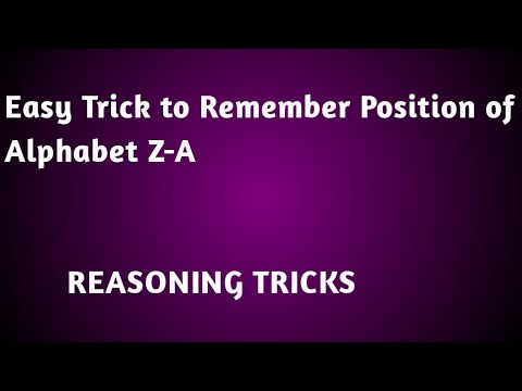 Easy way to Remember Position of Alphabet Z-A || SGT Aspirant Official ...