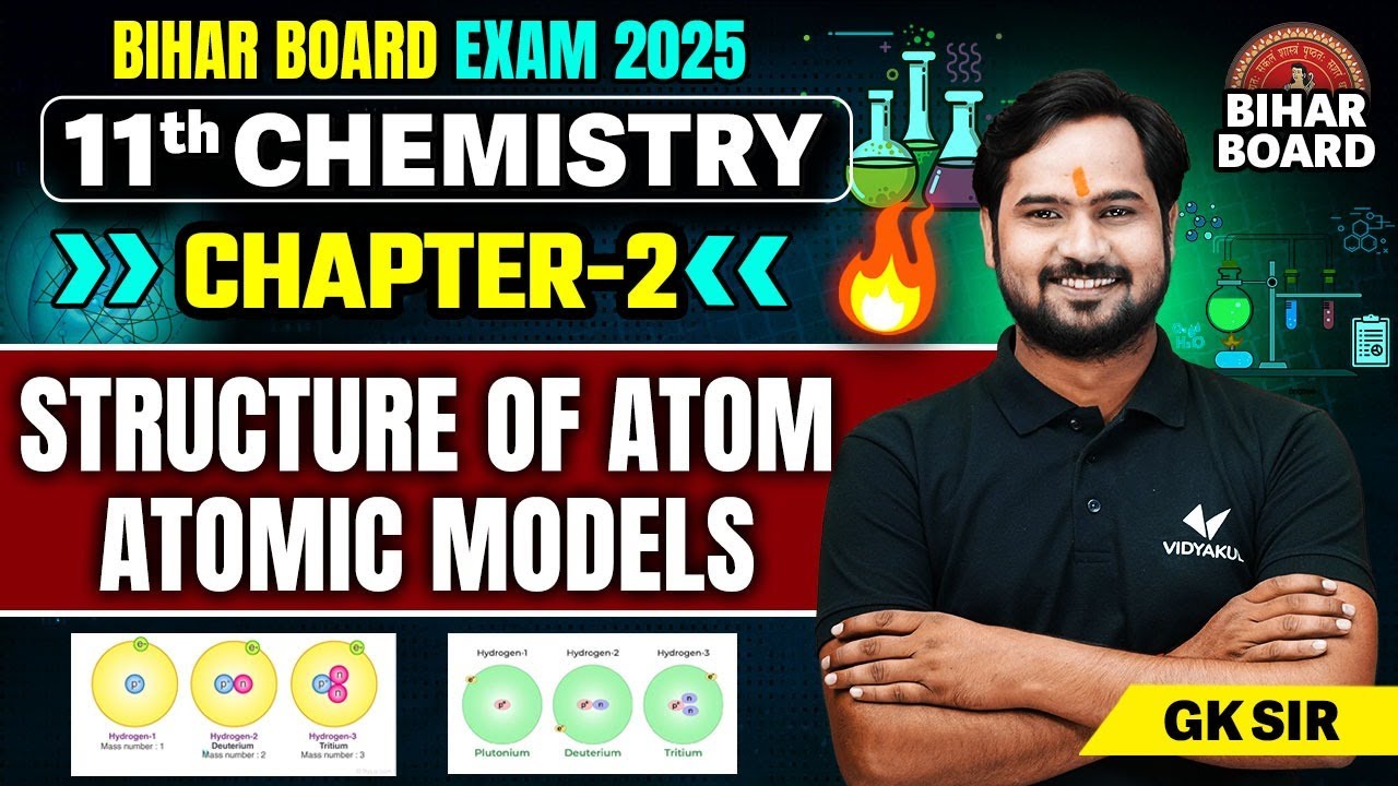 Atomic Models Class 11th Chemistry | Chapter 2 Structure Of Atom Class ...
