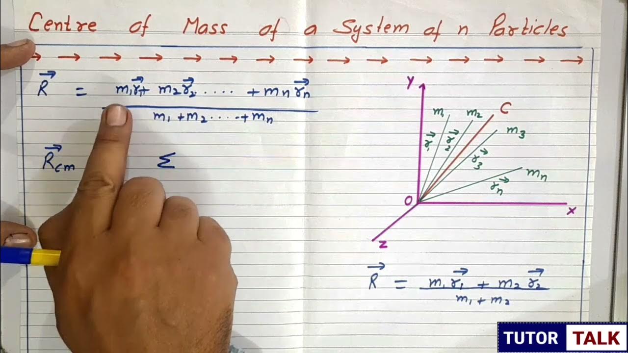 Centre of Mass of a System of n Particles Derivation | Class 11 Physics - YouTube