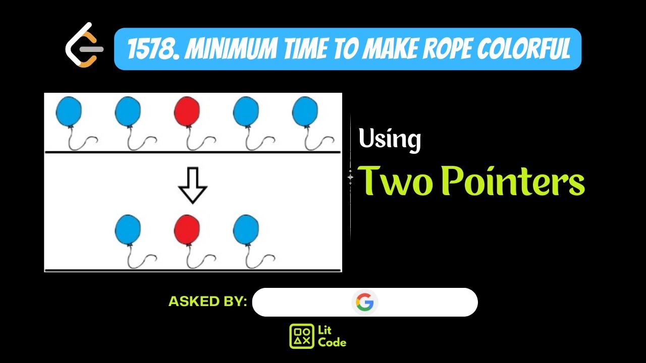 FIND Minimum Time to Make Rope Colorful - Leetcode 1578 - YouTube